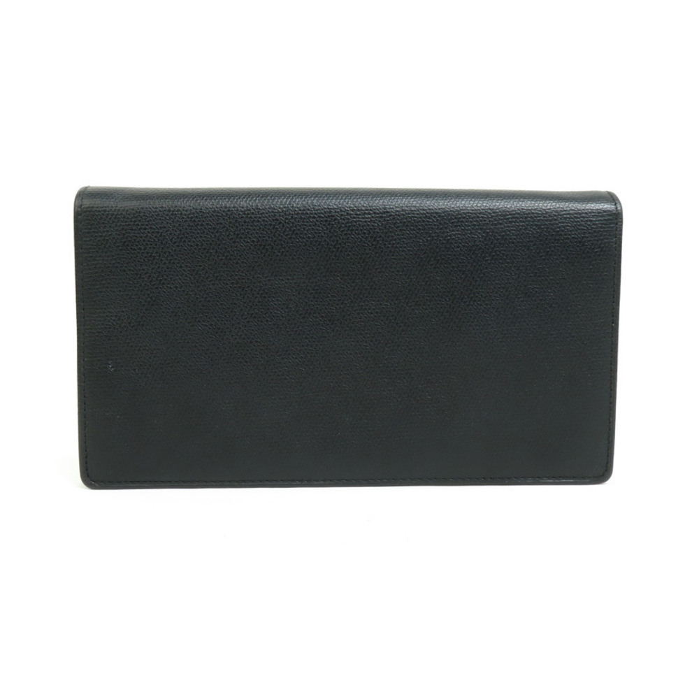 Chanel Button Wallet Bifold Black Long Leather Coco - Gem